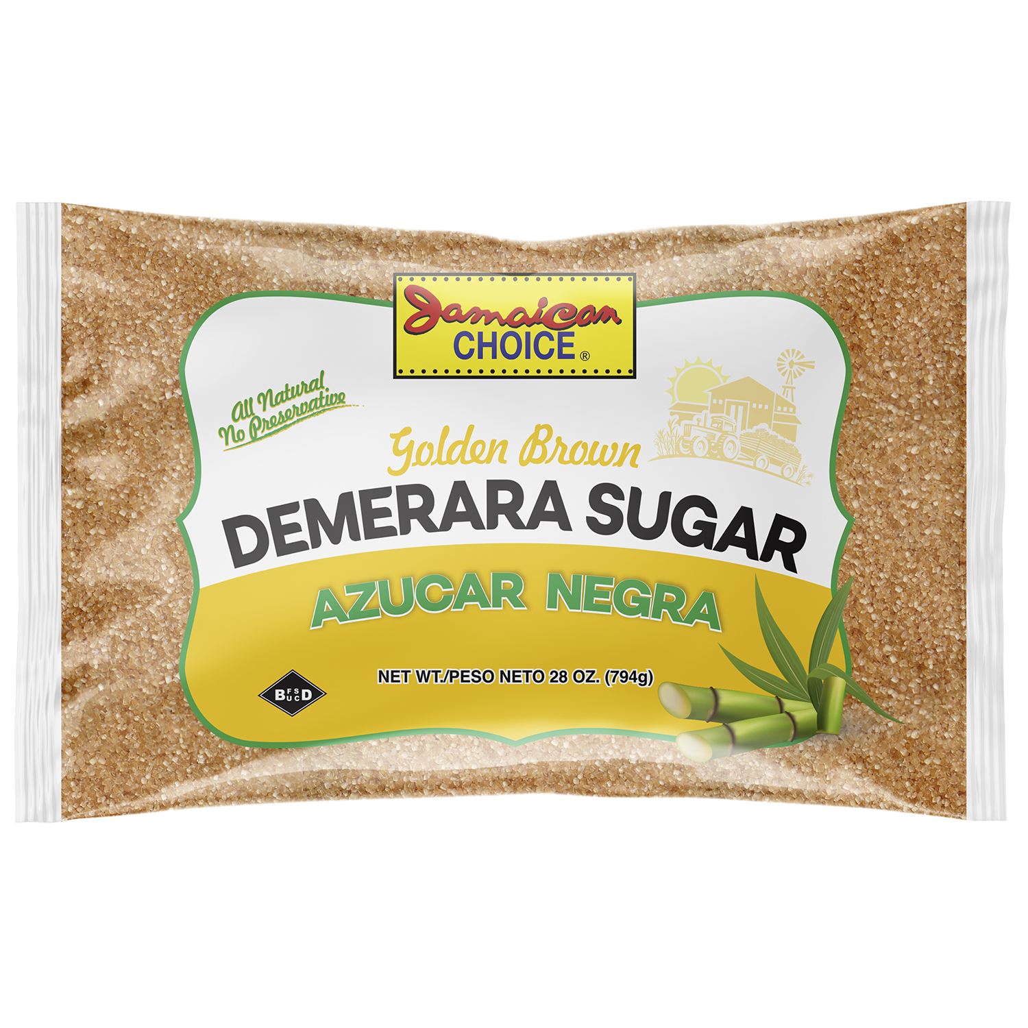 Demerara Brown Sugar 28 oz - 0132 – Finest Food NY