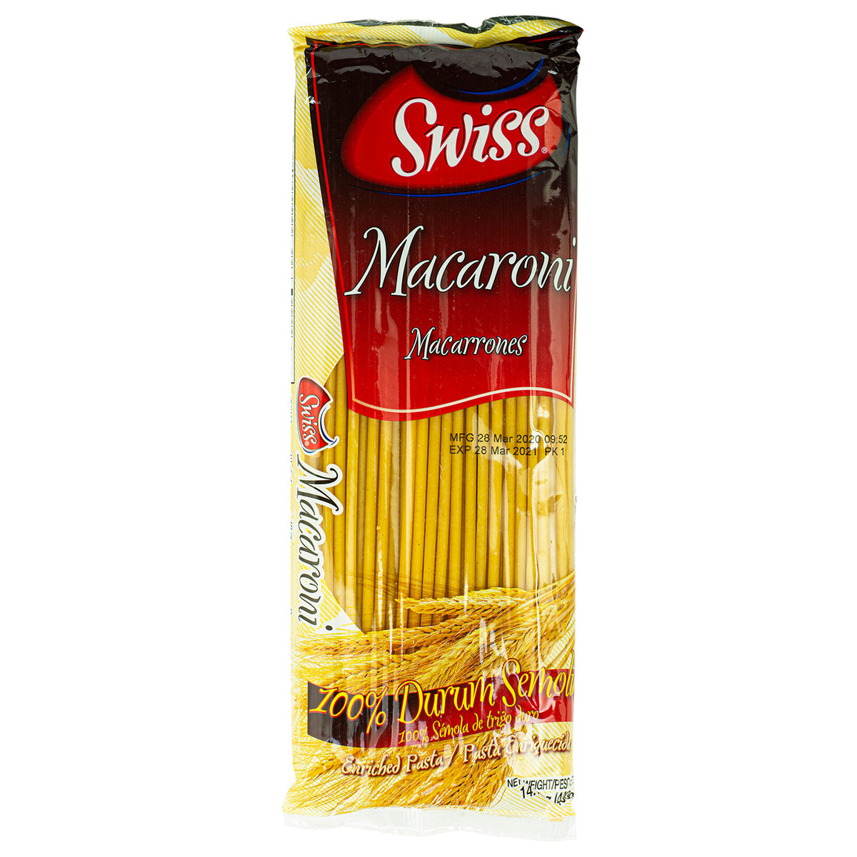 Swiss Macaroni Enriched Pasta- 14.1 Oz - 3135 – Finest Food NY